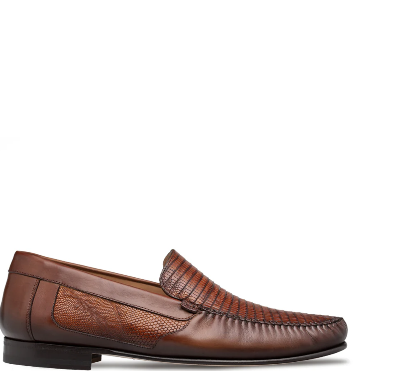Mezlan Lizard/Napa Moccasin Shoe At The Mister Shop Since 1948