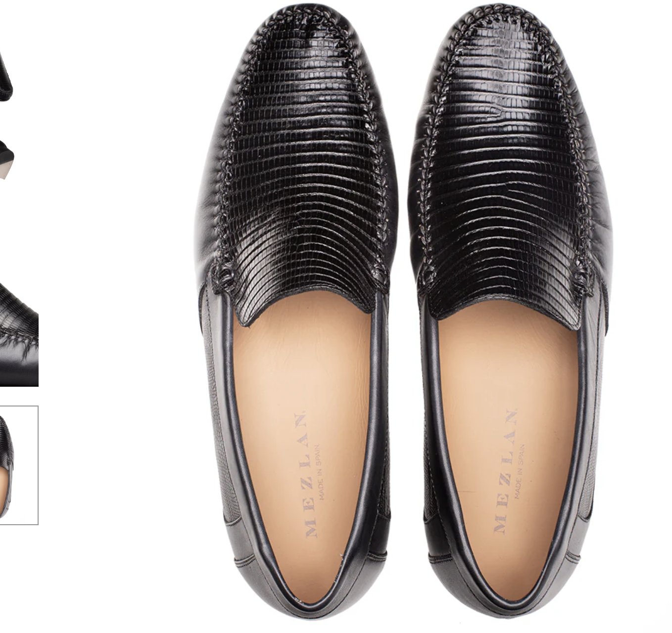 Mezlan Lizard/Napa Moccasin Shoe At The Mister Shop Since 1948