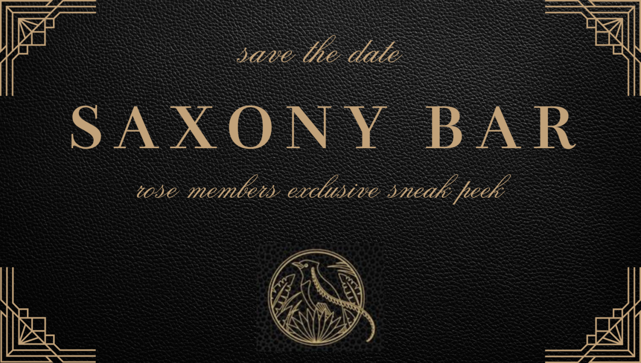 SAXONY BAR 2.0 RELAUNCH EXCLUSIVE PREVIEW